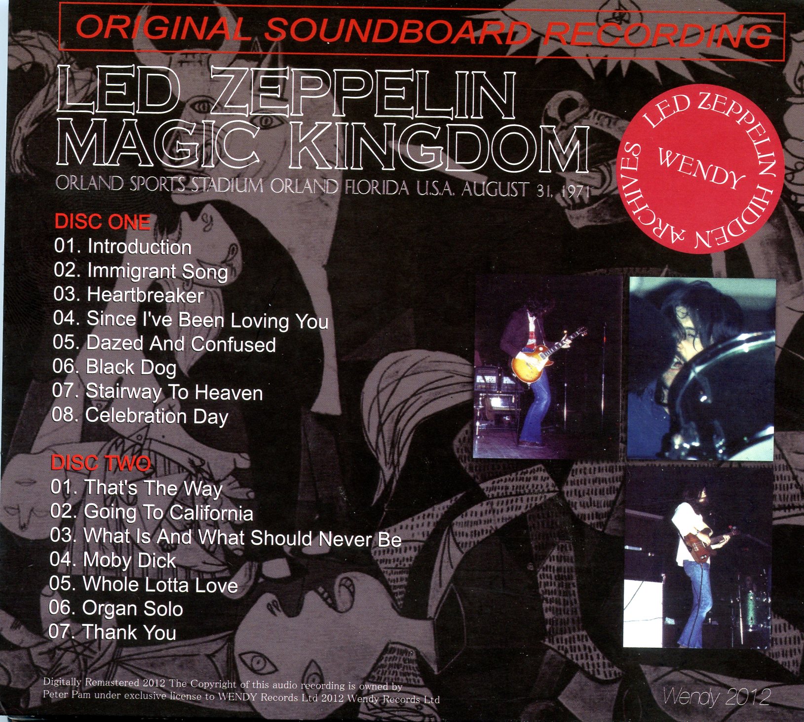 LED ZEPPELIN - Magic Kingdom 1971 ( 2 CD SET ) ( Wendy )( Orlando ...