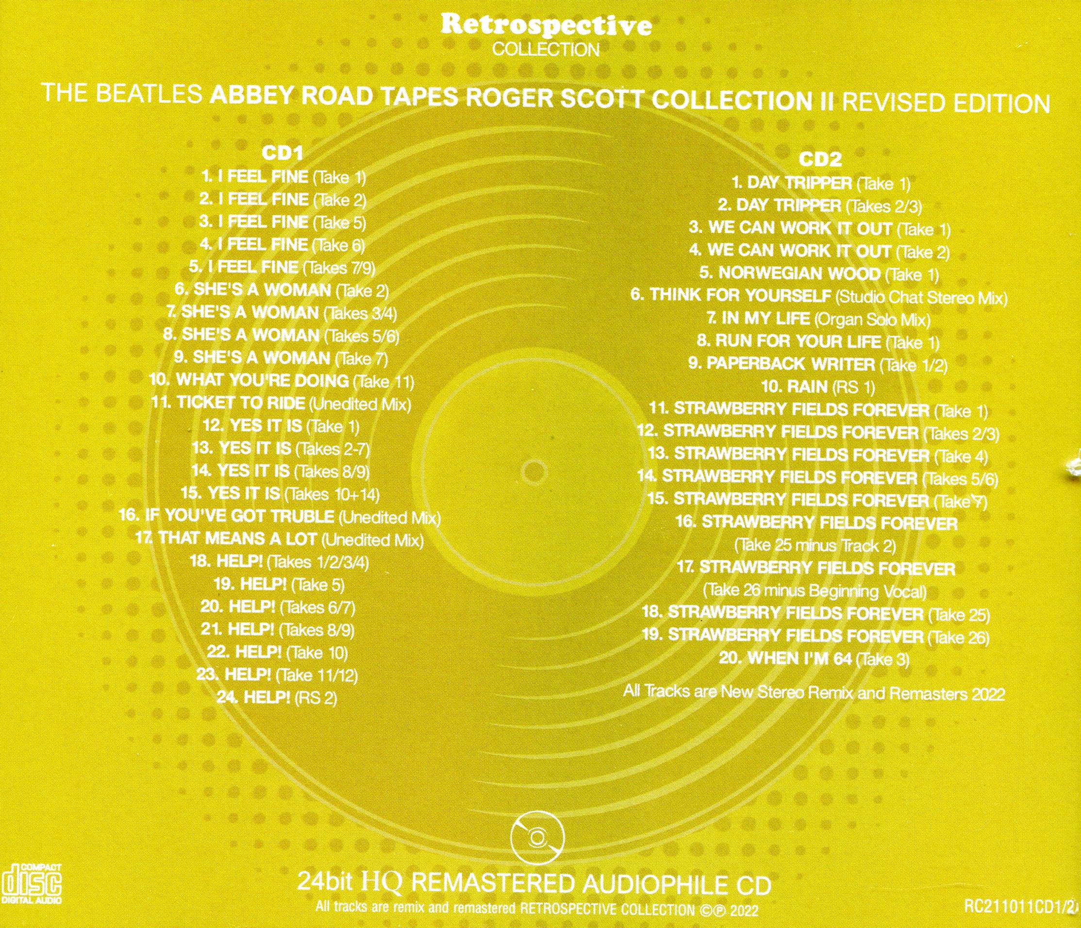 The Beatles - Abbey Road Tapes Roger Scott Collection 2 ( Revised ...