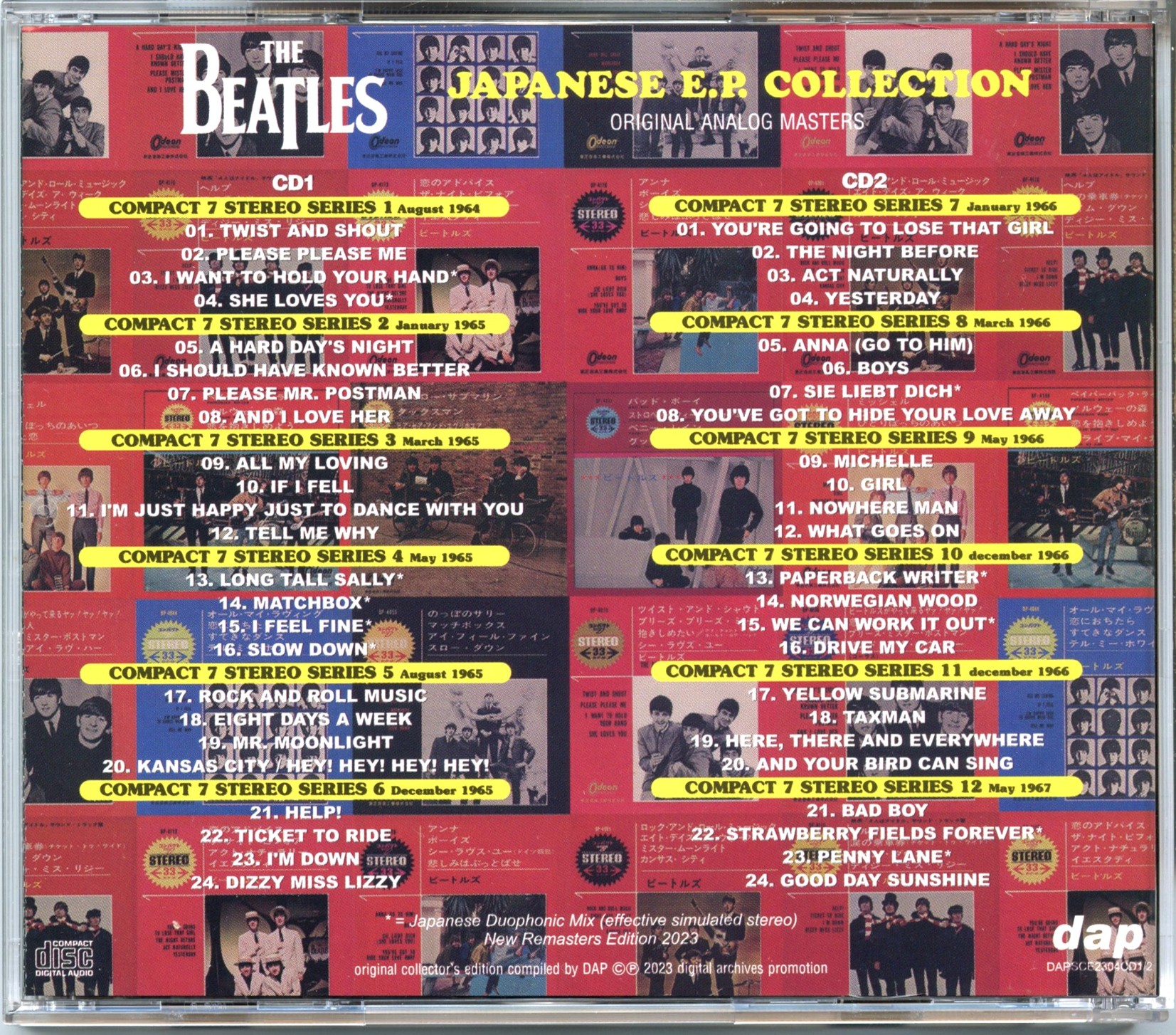 THE BEATLES - Japanese E.P. Collection Original Analog Masters ( 2 CD ...
