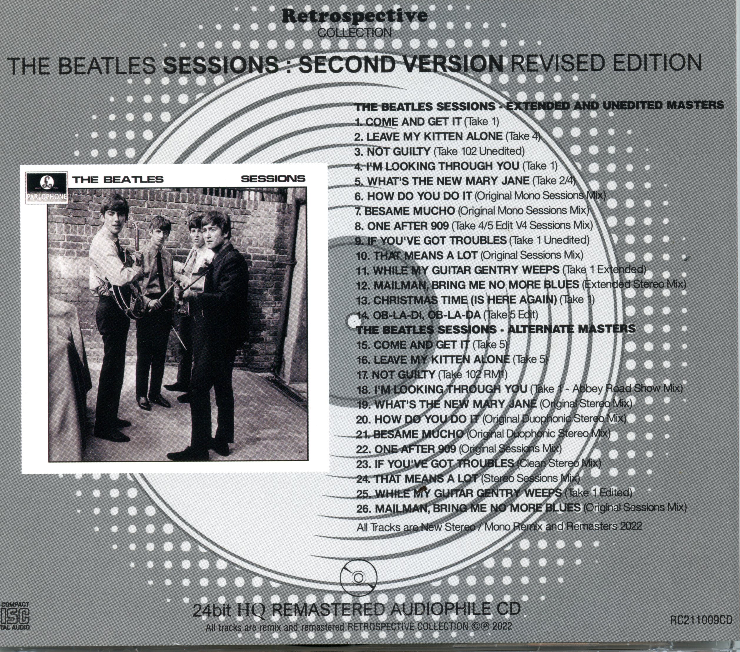 The Beatles - Sessions Second Version Revised Edition ( 1 CD )( 2023 ...