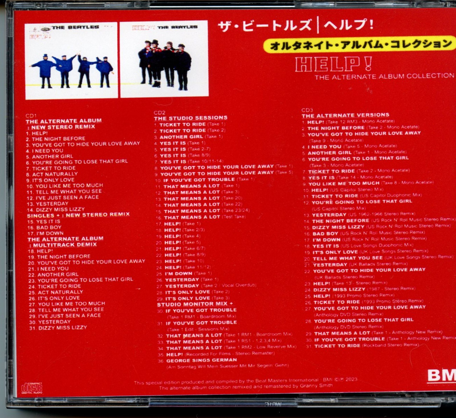 The Beatles - Help ! ( 3 CD SET ) ( 2023 BMI ) ( The Alternate Album ...