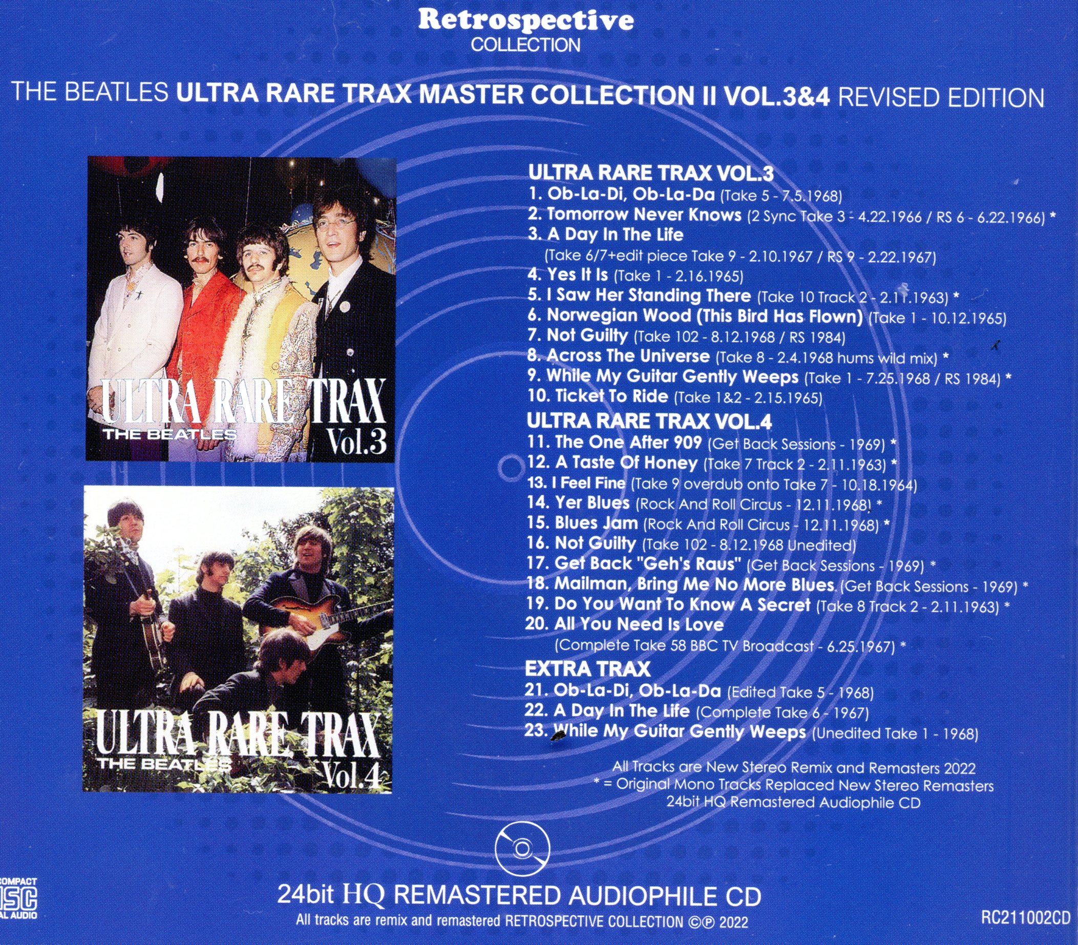 The Beatles - Ultra Rare Trax Master Collection 2023 II ( Vols 3 & 4 ...