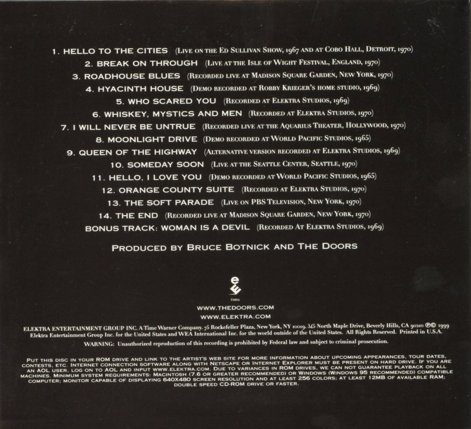 The Doors - Essential Rarities ( 15 Ultra Rare tracks previously ...