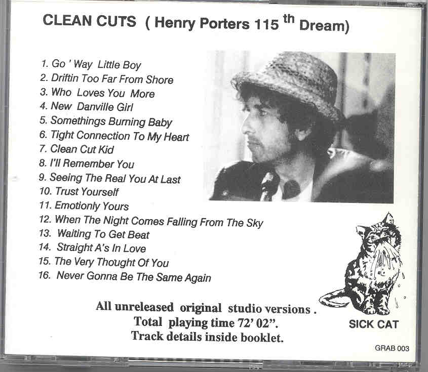Bob Dylan - Clean Cuts ( Henry Porters 115th Dream ) ( Unreleased ...