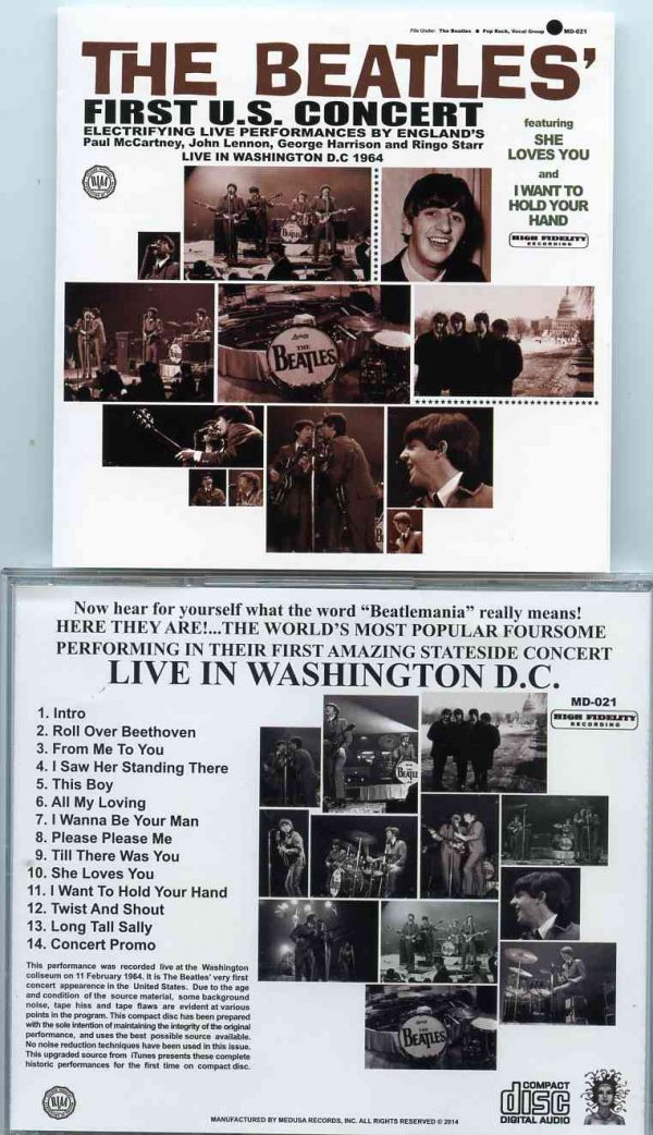 The Beatles - First U.S. Concert ( Live In Washington D.C. best ...