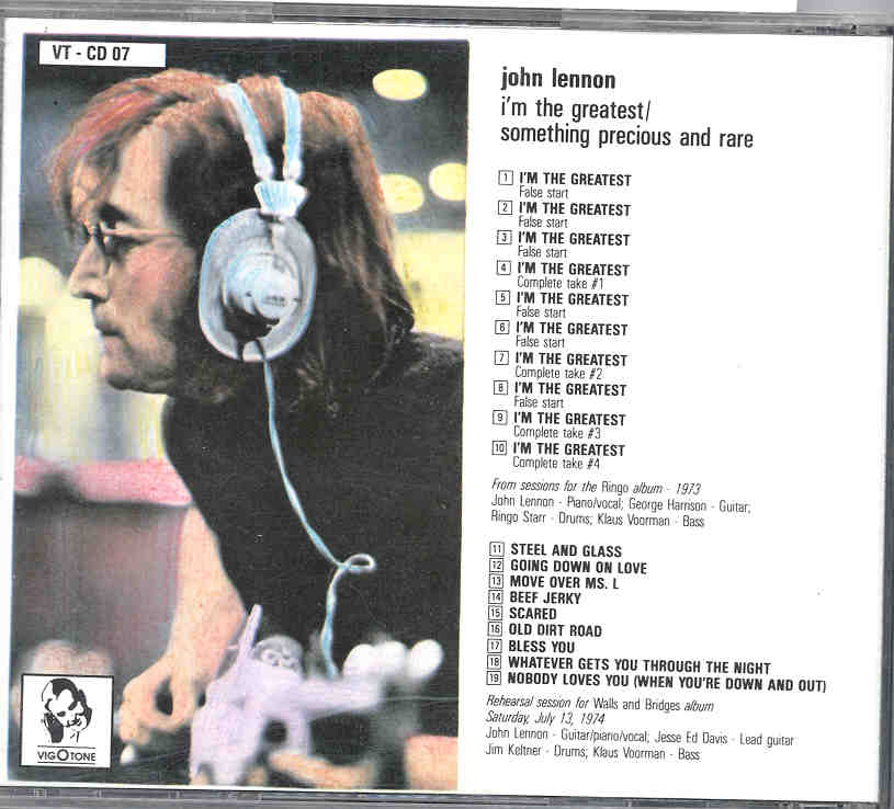 John Lennon - Something Precious & Rare ( Vigotone ) - gravitystereo