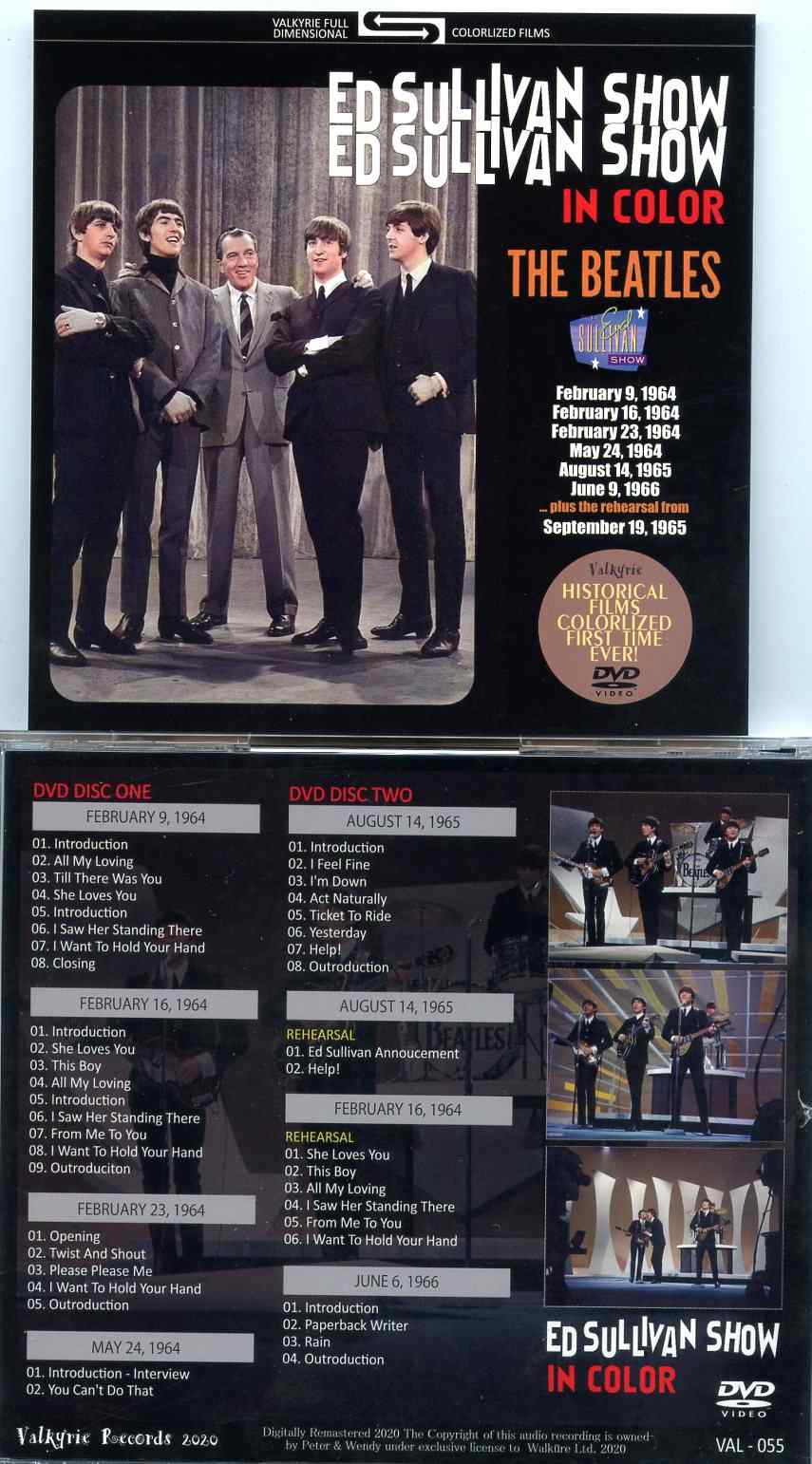 The Beatles - Ed Sullivan In Color ( 2 DVD SET ) ( Misterclaudel ...