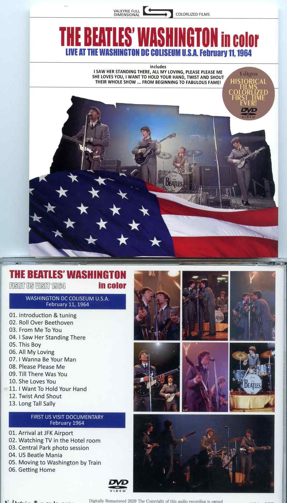 The Beatles - Washington In Color DVD ( Misterclaudel / Valkyrie ) ( Live at The Washington DC ...