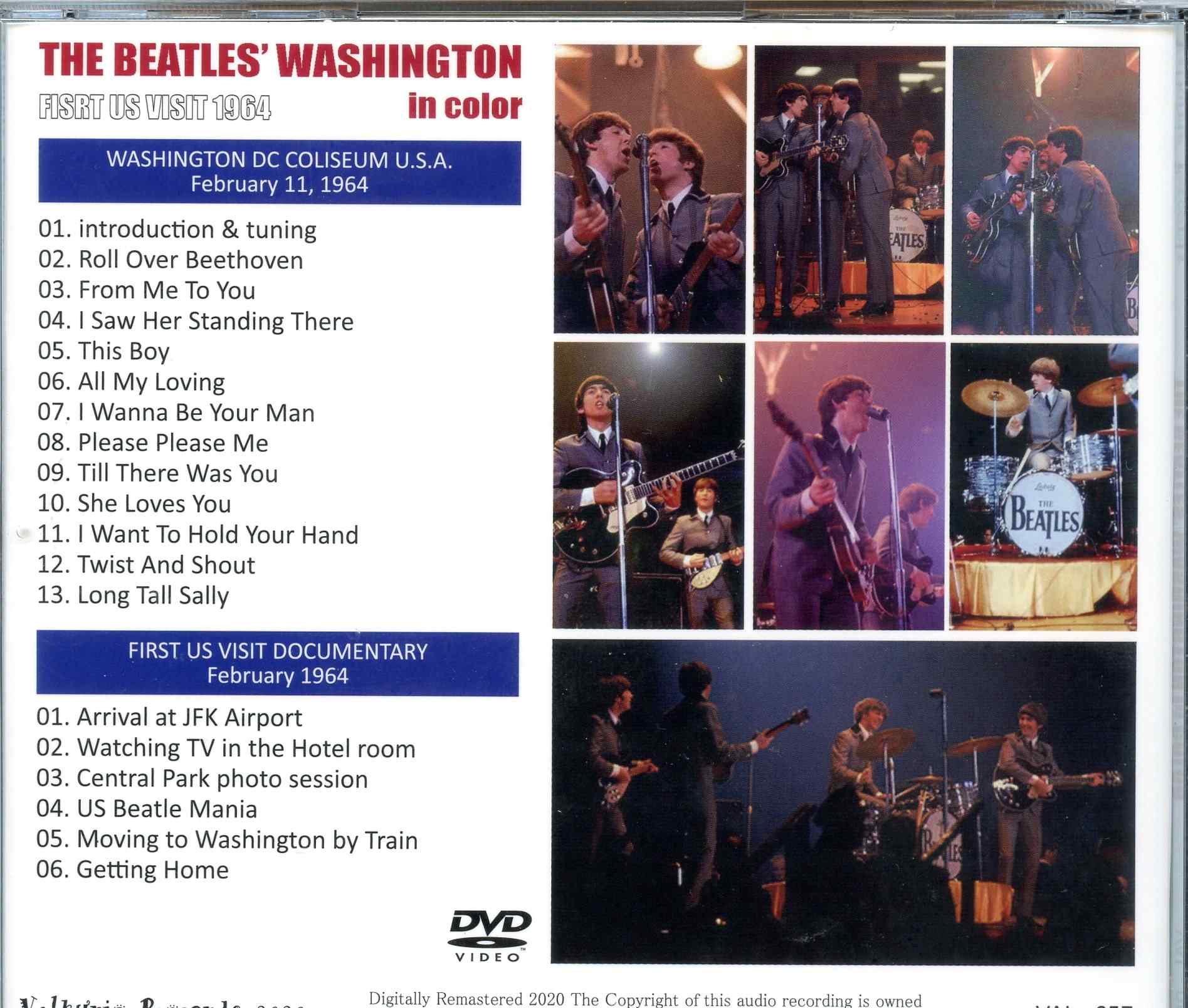The Beatles - Washington In Color DVD ( Misterclaudel / Valkyrie ) ( Live at The Washington DC ...