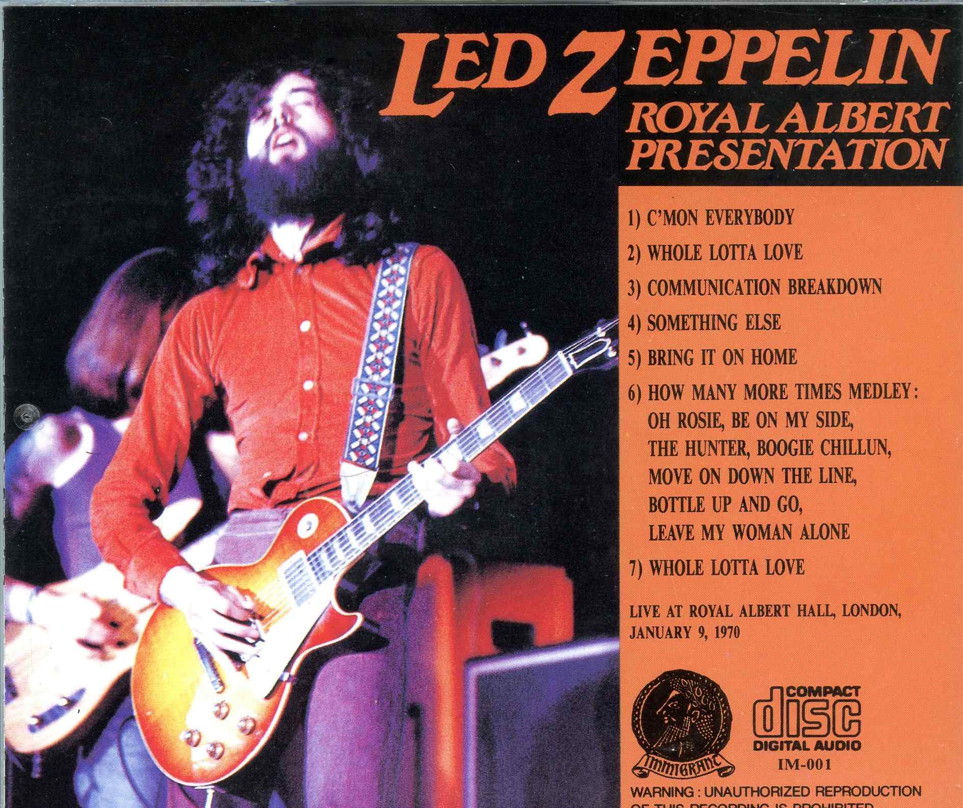 Led Zeppelin - Royal Albert Hall Presentation ( IMMIGRANT ) ( Royal ...