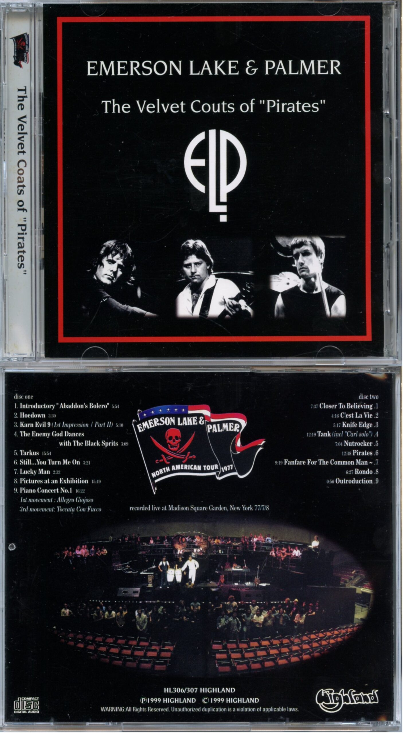 Emerson Lake & Palmer - The Velvet couts of Pirates (2 cd Set ...